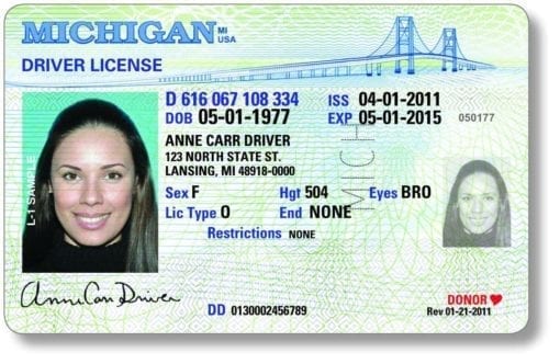 New Michigan Drivers License